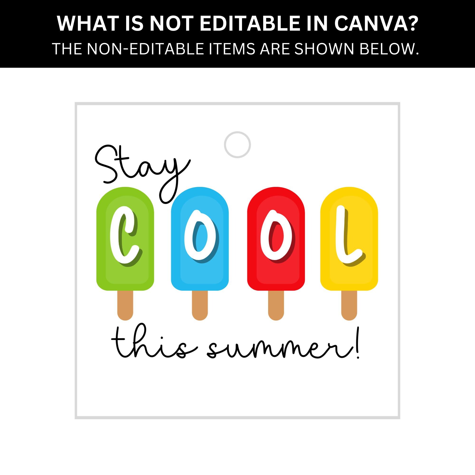Popsicle Gift Tags | End of School Year, Editable (instant Download) - Etsy
