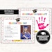 Kindergarten Graduation Keepsake: Handprint Art, Printable & Editable ...