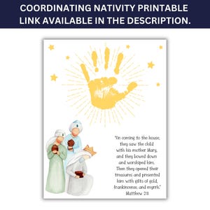 Nativity Christmas Handprint Printable Craft | Christian Christmas ...