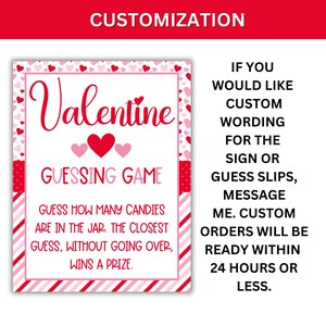 Valentine Games | Guess How Many Candies in the Jar | Printable Party ...