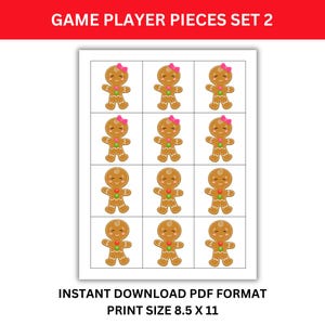 Gingerbread Tic Tac Toe | Christmas Party Printable Game PDF - Etsy