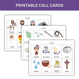 Printable Easter Story Bingo | 30 Bible Easter Bingo Cards | Sunday ...