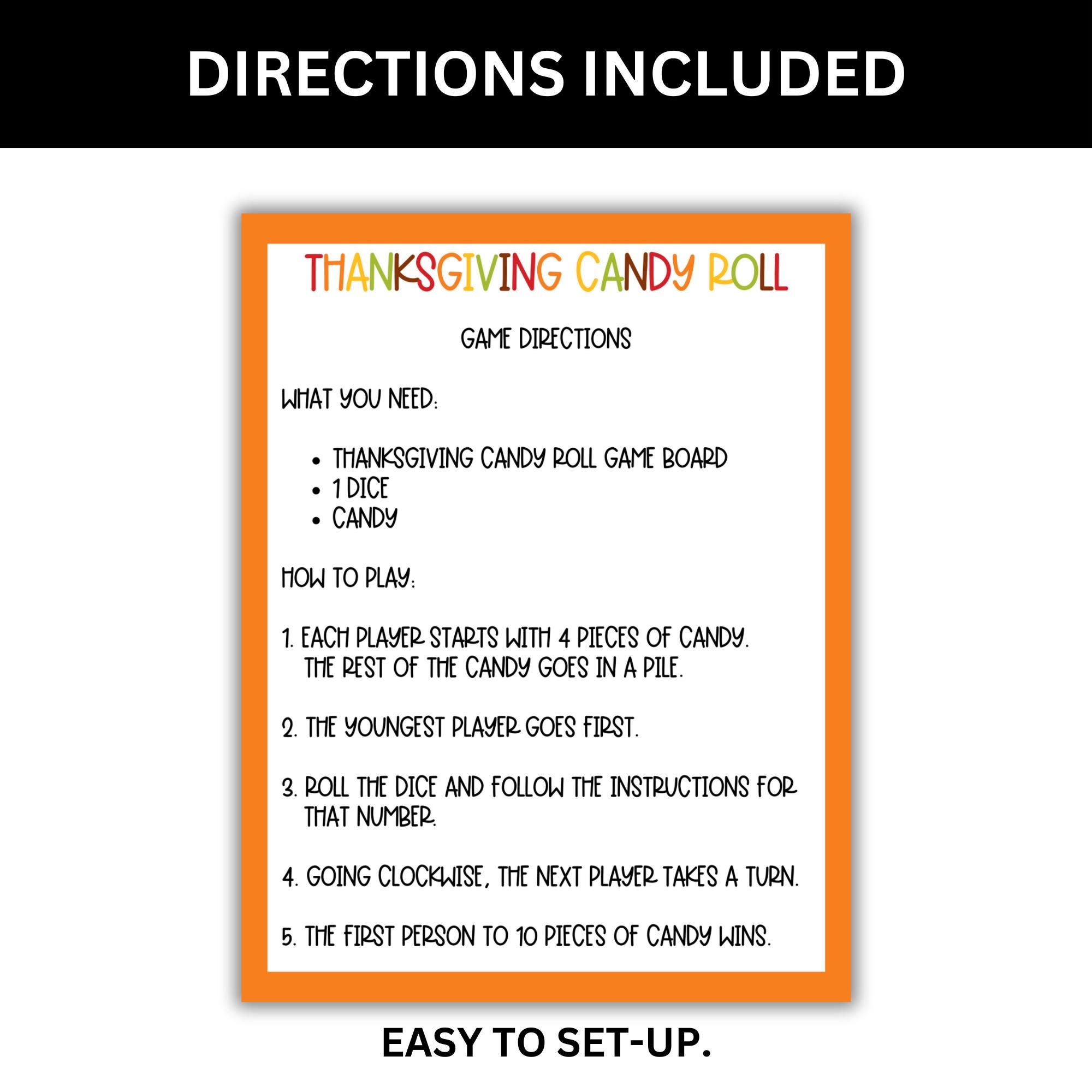 Printable Thanksgiving Game - Instant Download - Etsy