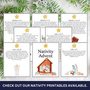 Nativity Christmas Countdown Coloring Advent Calendar | Printable PDF ...