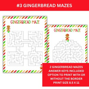 Gingerbread Game Bundle | Printable Holiday Activities PDF - Etsy