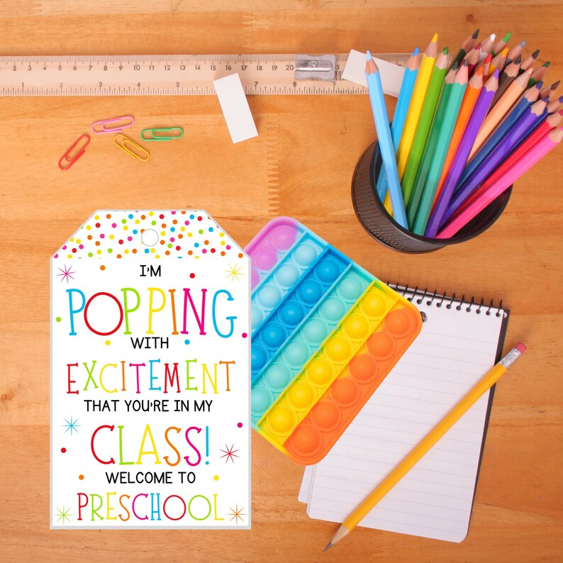 Editable Back to School Gift Tags: Teacher Welcome Gift (canva Template ...