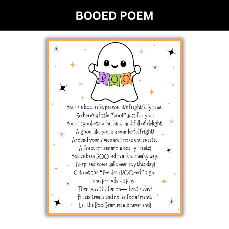 Staff Boo Gram Printable: Halloween Office Game (PDF Download 8.5x11 ...