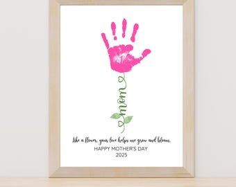 Mother's Day Handprint Craft, Mother's Day Keepsake, Kids Craft ...