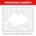 Christmas Placemats Printable and Editable, Christmas Coloring Pages ...