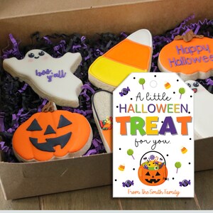 Editable Halloween Gift Tag | A Little Halloween Treat for You ...