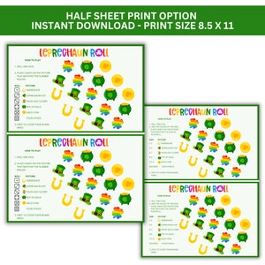 Leprechaun Roll St. Patrick's Day Game, Kids St. Patrick's Day Math ...
