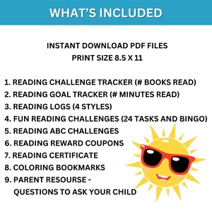 Reading Challenge Printable Bundle | Summer Reading Goals | Reading ...