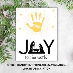 Nativity Christmas Handprint Printable Craft | Christian Christmas ...