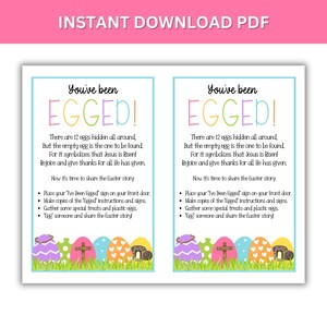 Christian You've Been Egged Printable – Easter Egg Hunt Activity ...