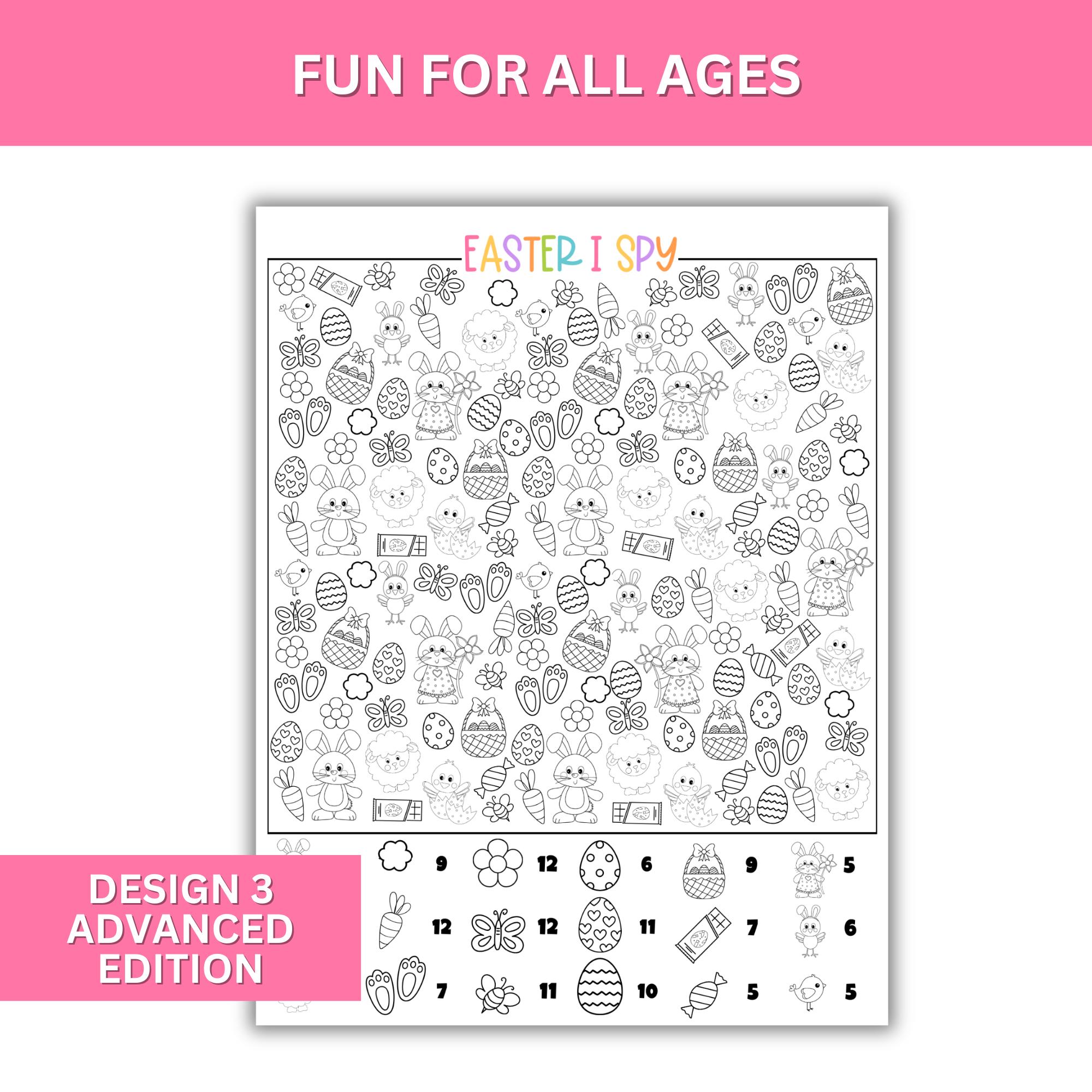 Easter I Spy Printable Game | Fun Kids Activity | Instant Download PDF ...