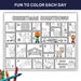 Nativity Christmas Countdown Coloring Advent Calendar | Printable PDF ...