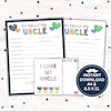 Happy Birthday Uncle Coloring Page: Fill-in Keepsake (PDF Printable ...
