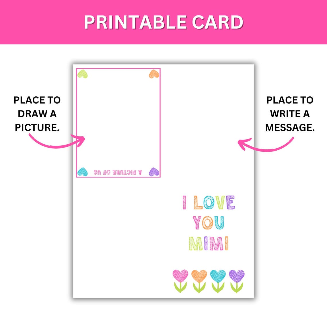 All About My Mimi Printable, Mother's Day Gift (PDF & JPG) - Etsy