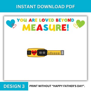 Father's Day Handprint Art: You Are Loved Beyond Measure (PDF) - Etsy