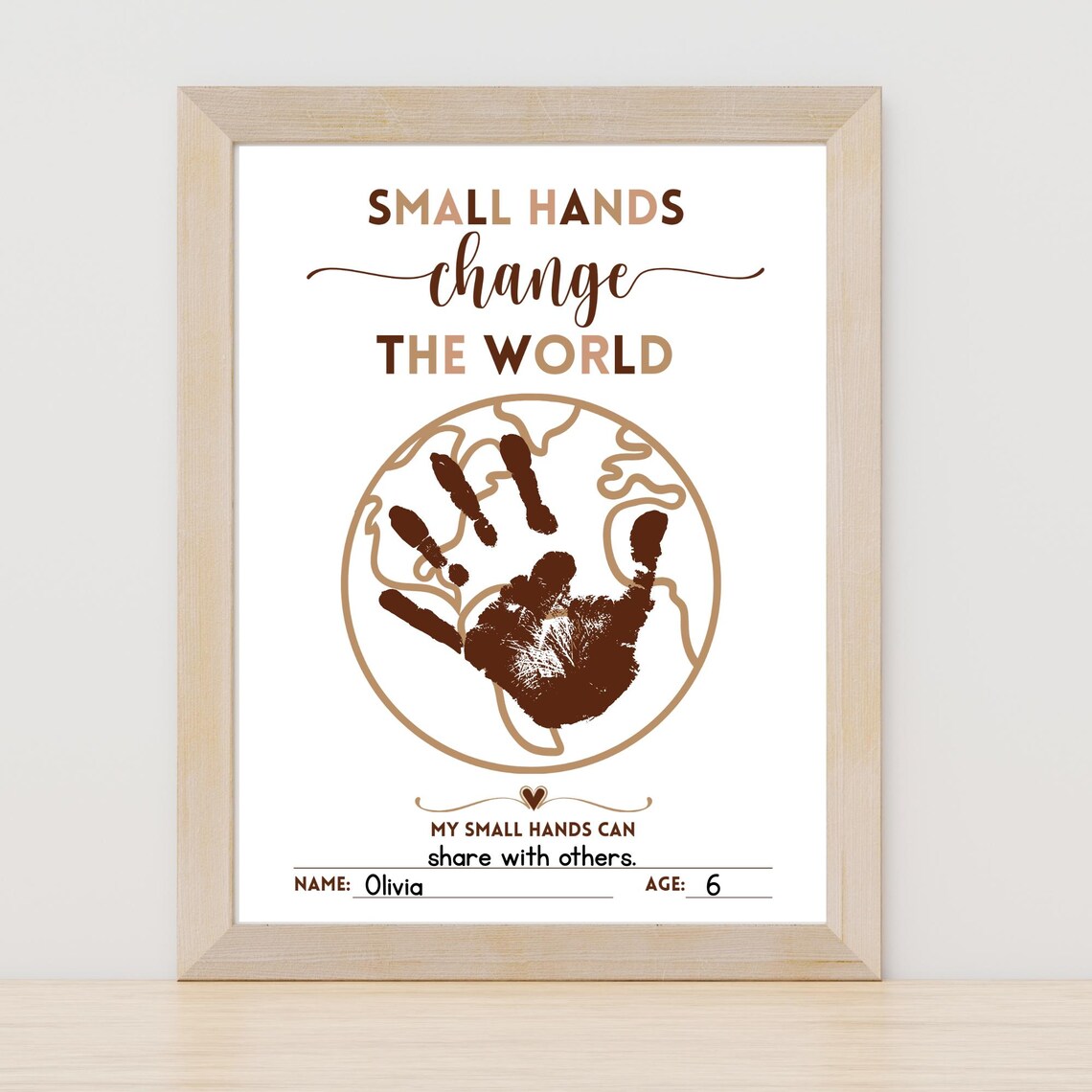 Martin Luther King Jr Day Handprint Craft | MLK Day Activity for Kids ...