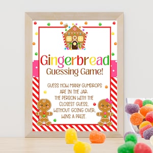 Gingerbread Guessing Game | Printable Christmas Party Activity ...