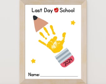 Last Day of Nursery School Handprint Craft Printable Nursery Graduation ...