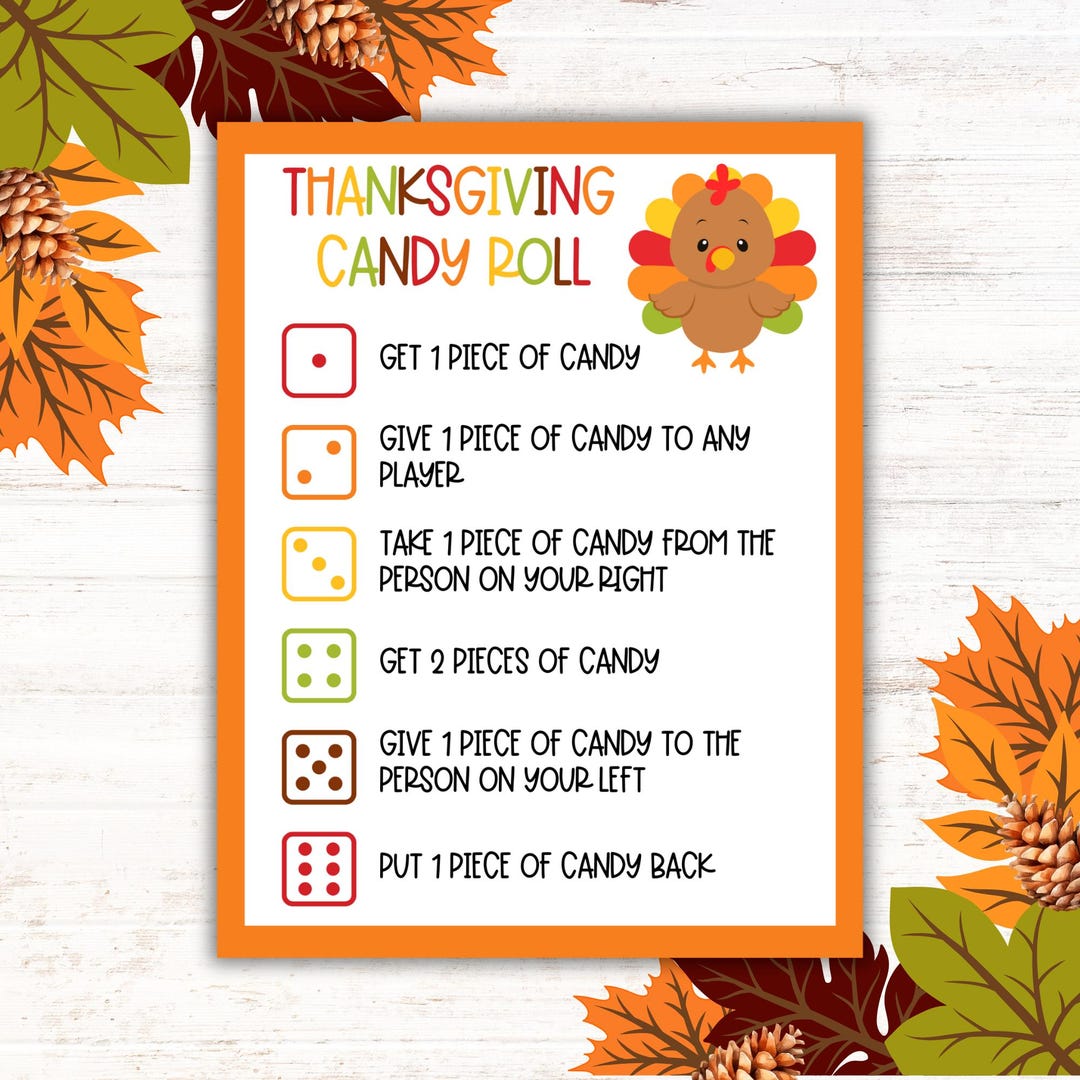 Printable Thanksgiving Game - Instant Download - Etsy