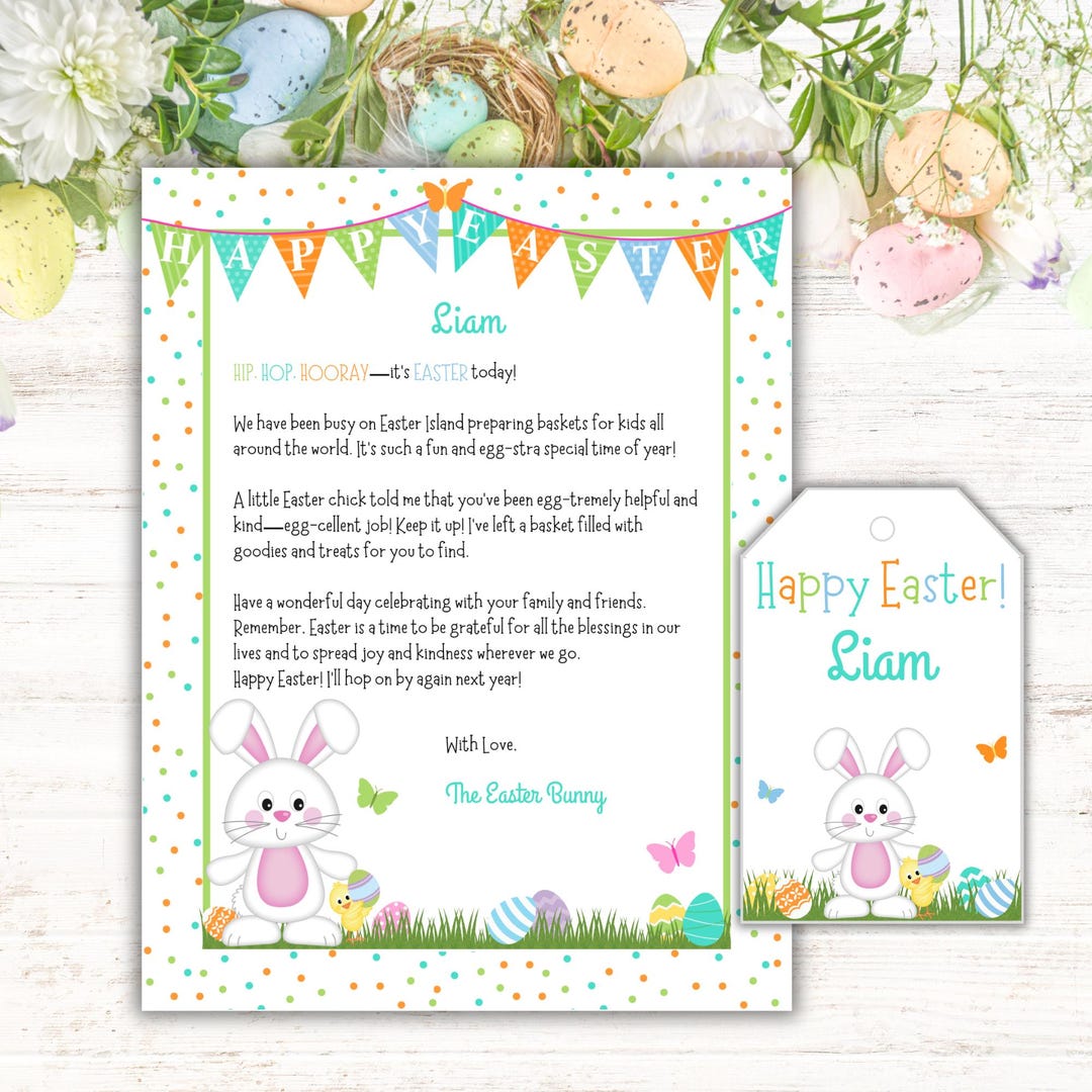 Letter From the Easter Bunny | Printable & Editable Template | Easter ...