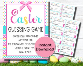 Guess How Many Jelly Beans Are in the Jar Easter Guessing - Etsy