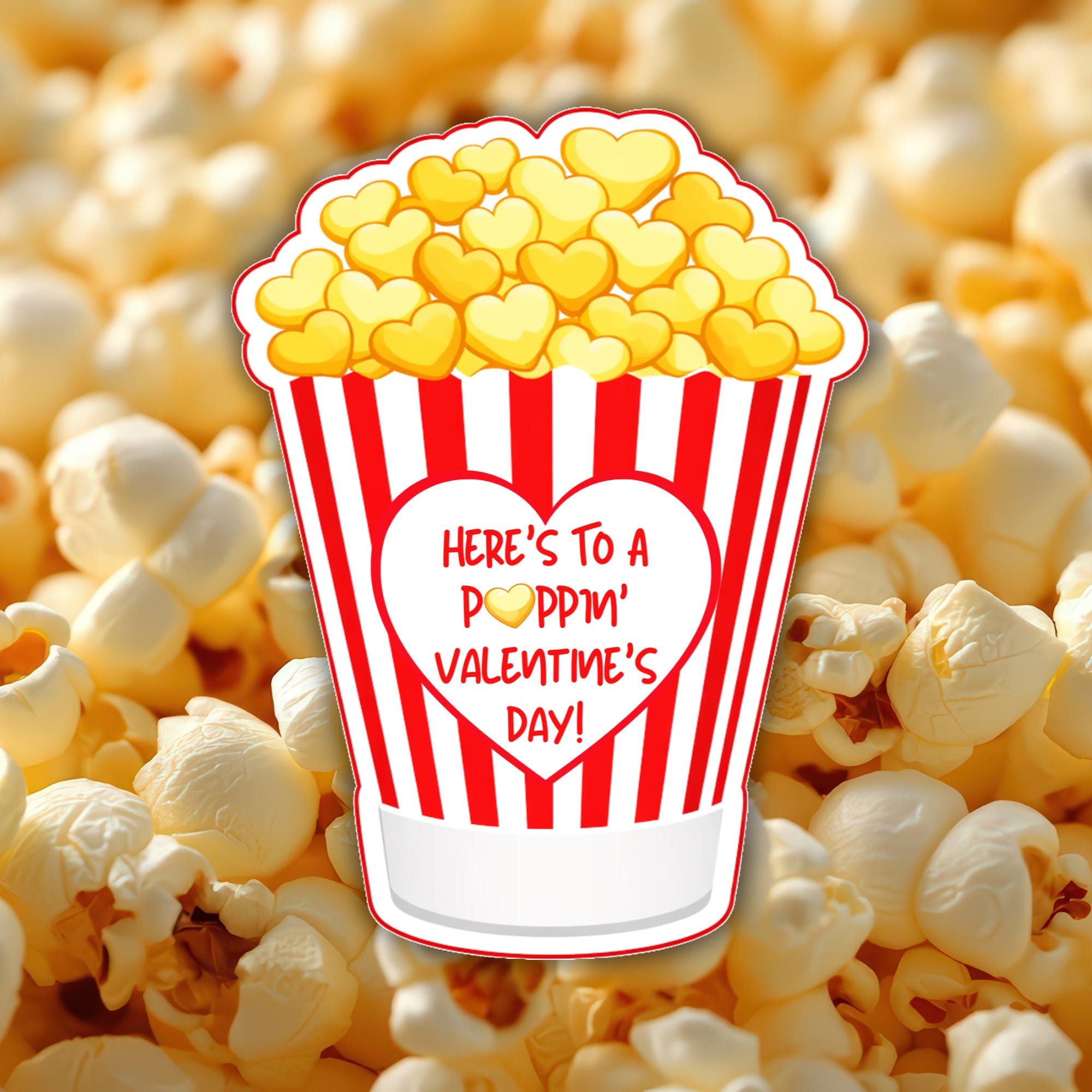 Have a Poppin Valentine Tag | Printable Popcorn Valentine | Editable ...