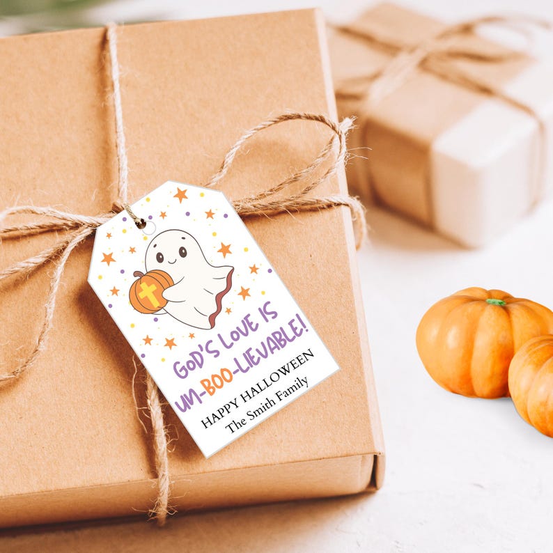 God’s Love is Un-boo-lievable Halloween Tag | Christian Halloween Favor ...