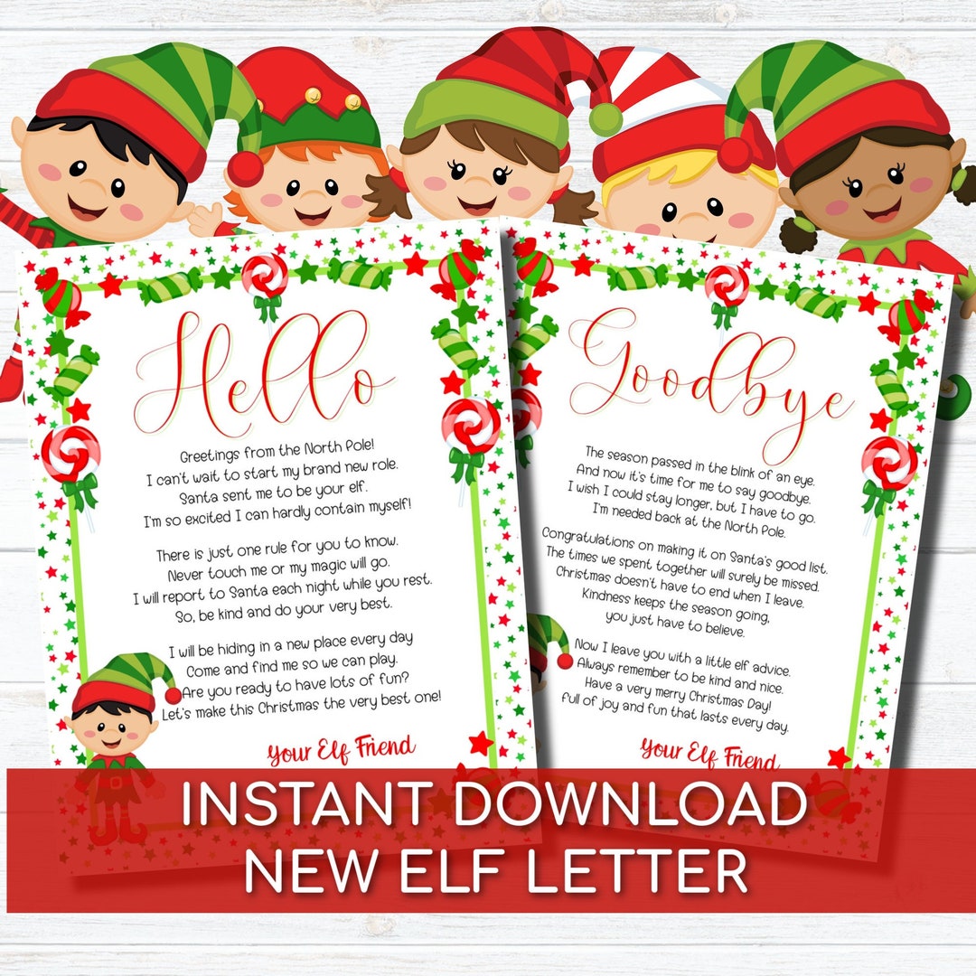 Printable Elf Letters Elf Welcome Letter New Elf Letter - Etsy Hong Kong