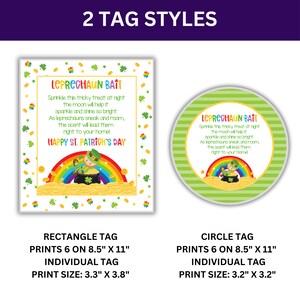 St. Patrick's Day Leprechaun Bait Tags Printable & Editable Instant ...