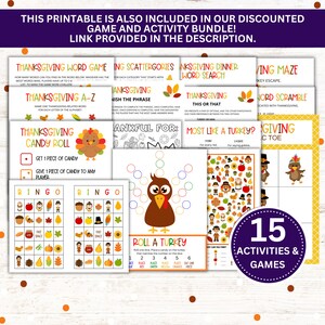 Printable Thanksgiving Bingo Instant Download 36 Cards Thanksgiving ...