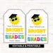 Bright Future Graduation Favor Tags: Sunglasses Gift (editable, Instant ...