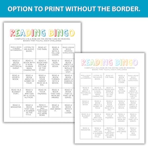 Reading Bingo Printable | Fun Reading Challenge for Kids | Instant ...