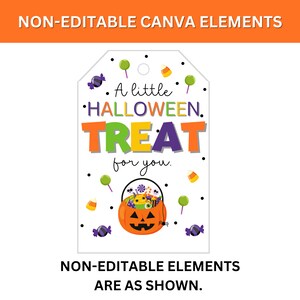 Editable Halloween Gift Tag | A Little Halloween Treat for You ...