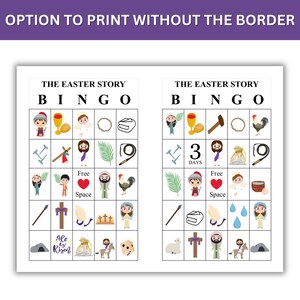 Printable Easter Story Bingo | 30 Bible Easter Bingo Cards | Sunday ...