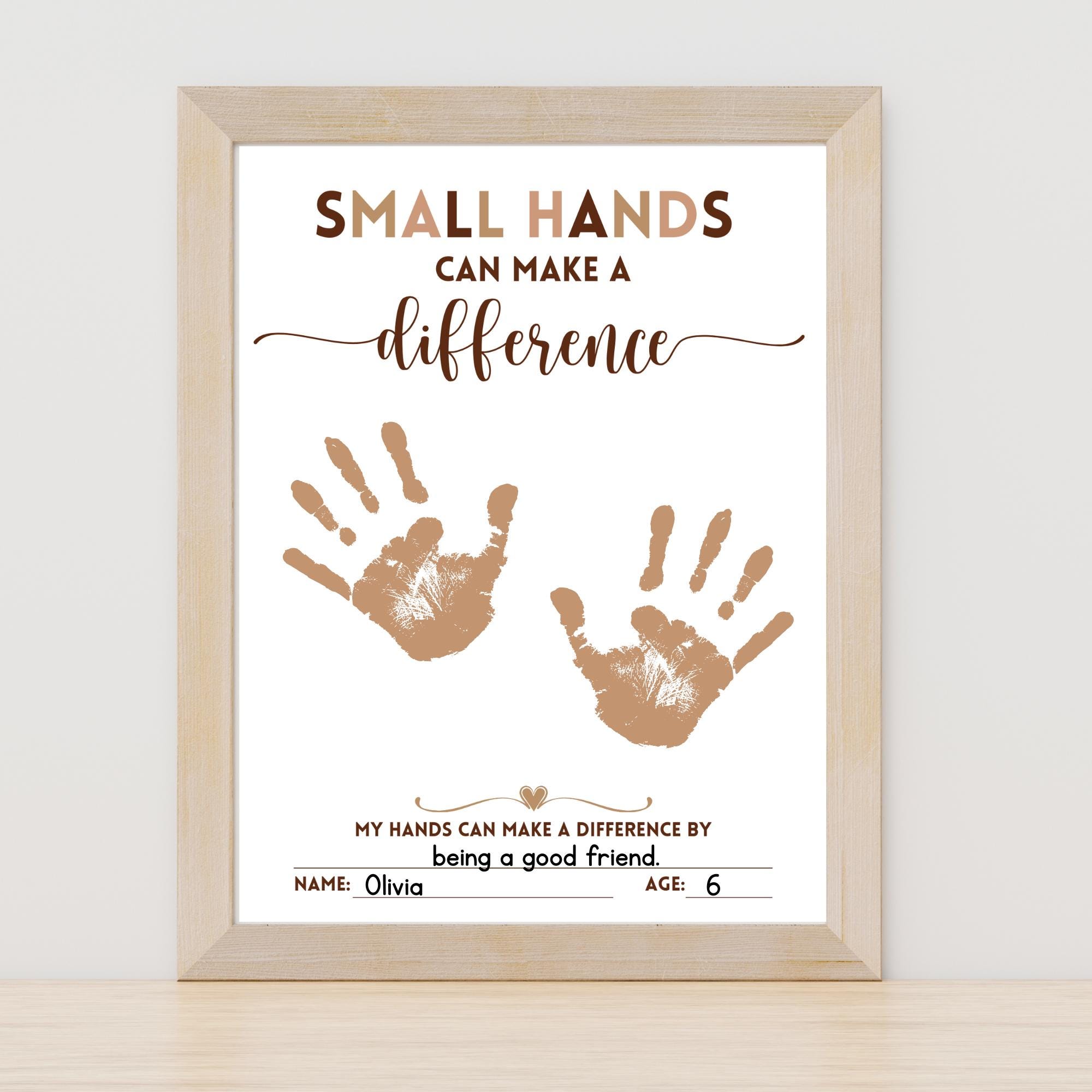 Martin Luther King Jr Day Handprint Craft | MLK Day Activity for Kids ...