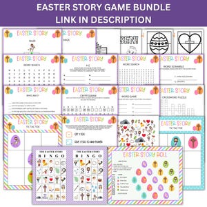Easter Story Scavenger Hunt | Printable and Editable | Christ-centered ...