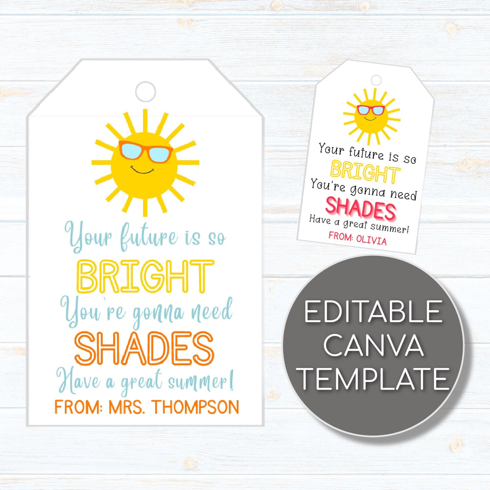 Future so Bright You're Gonna Need Shades Editable End of - Etsy
