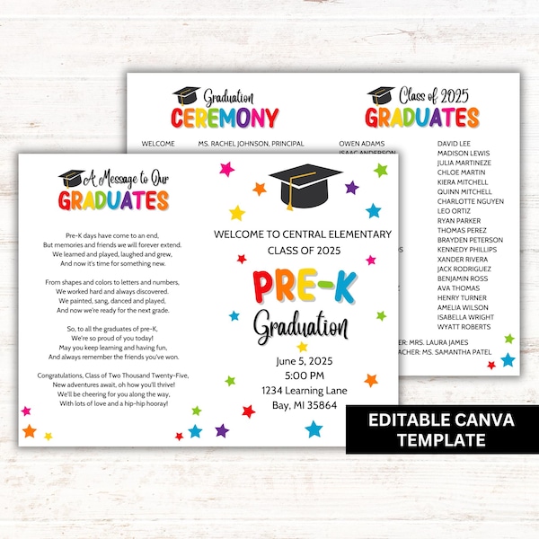 Pre K Graduation Party - Etsy