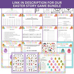 Easter Story Printable Game | Christian Easter Activity for Kids ...