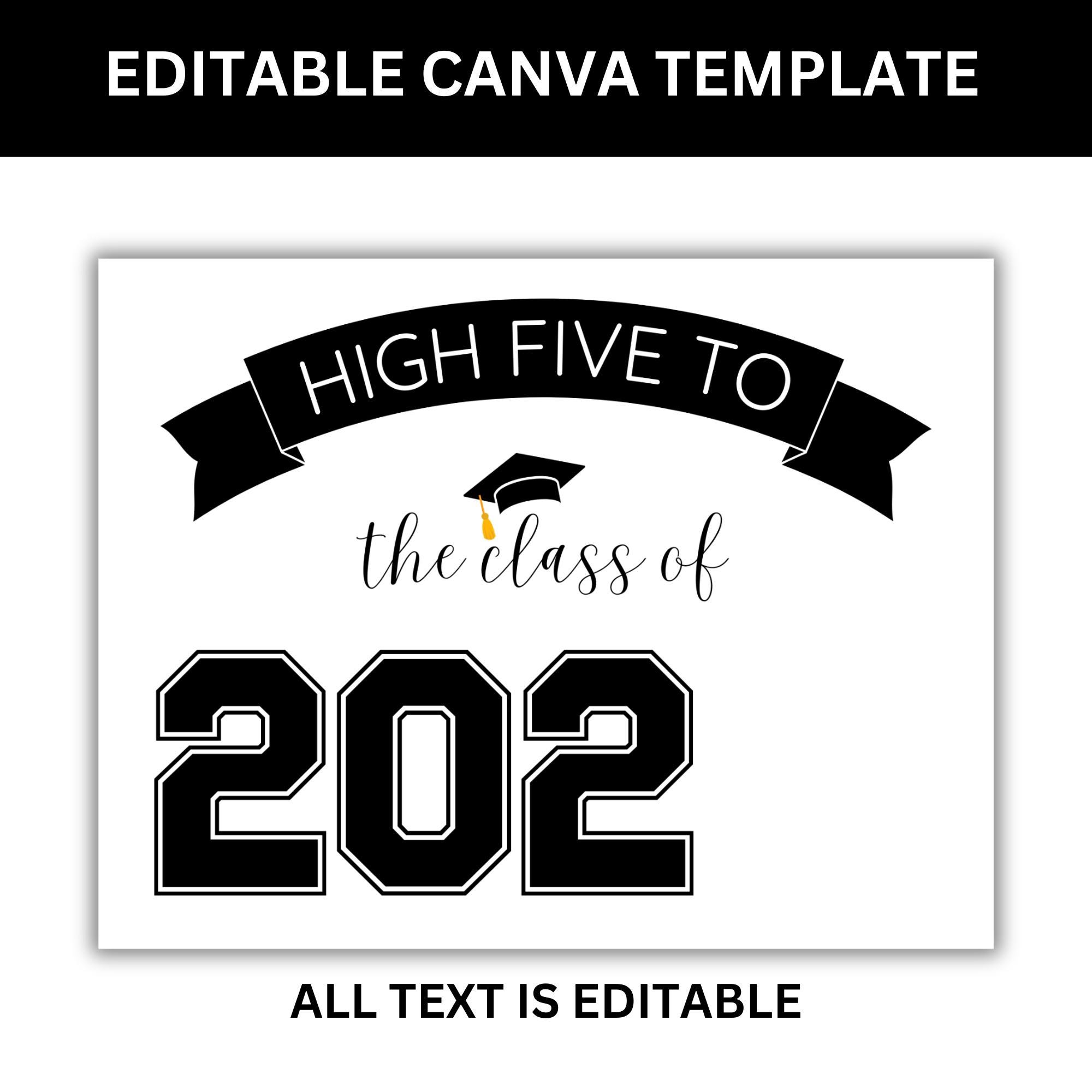 Graduation Handprint Art: Class of 2025 Keepsake (PDF Download) - Etsy