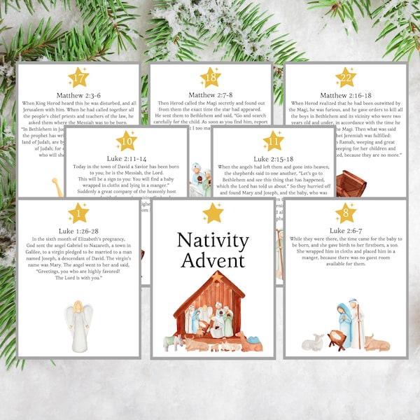 Christian Advent Calendar - Etsy