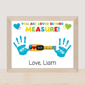 Father's Day Handprint Printable Craft You Are Loved Beyond Measure ...