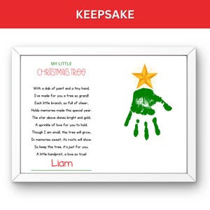 Christmas Tree Handprint Poem Printable | DIY Holiday Kids Craft ...