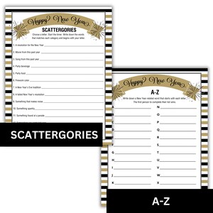 Kids New Year Game Bundle – Printable 2025 Activities - Etsy