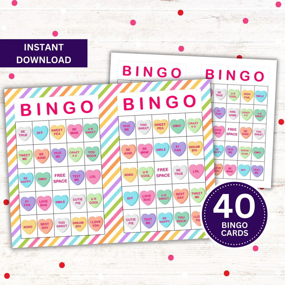 Printable Valentine Bingo, Valentine Kids, Printable Valentine Games ...