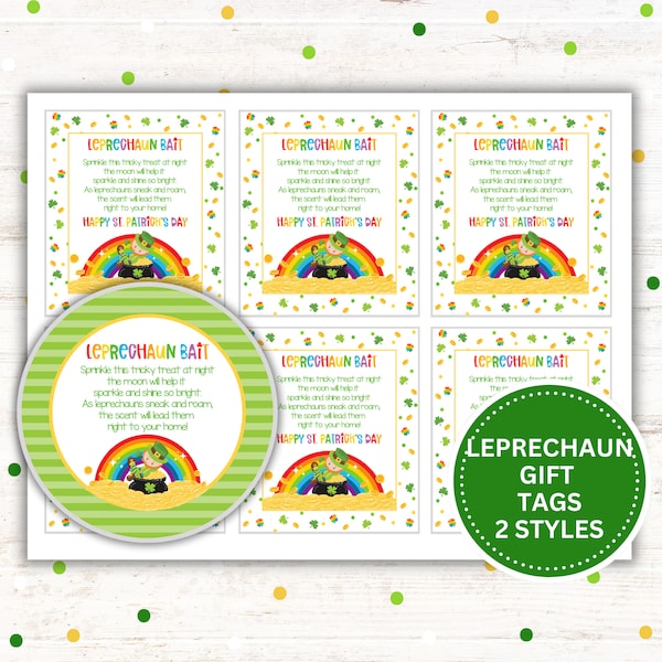 Leprechaun Bait Tag - Etsy